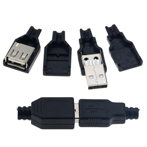 Diy Usb Male Female Connector - 2 Pairs Each | Konga Online Shopping