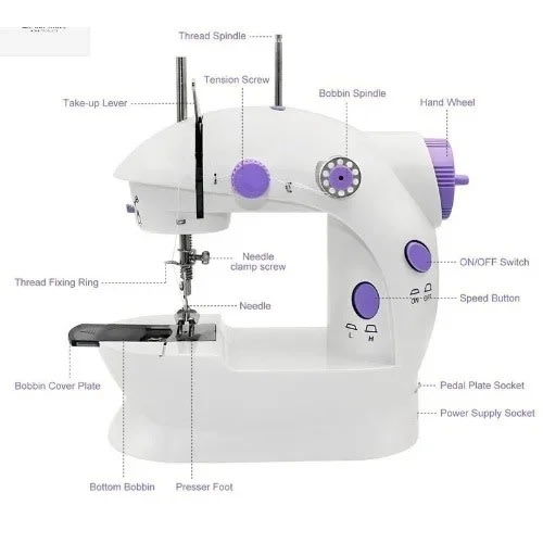 Mini Sewing Machine With Adapter + Foot Pedal- 200W | Konga Online Shopping
