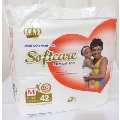 Softcare Baby Diapers - Medium - 42counts - 6-11kg | Konga Online Shopping