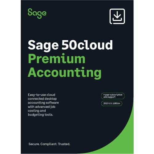 Sage 50 Premium Accounting Software 2023 For 5 Users- Lifetime ...