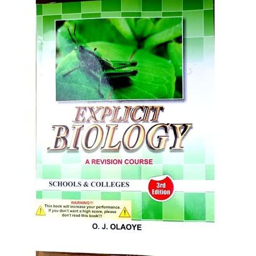 Explicit Biology - A Revision Course For Schools And Colleges | Konga ...