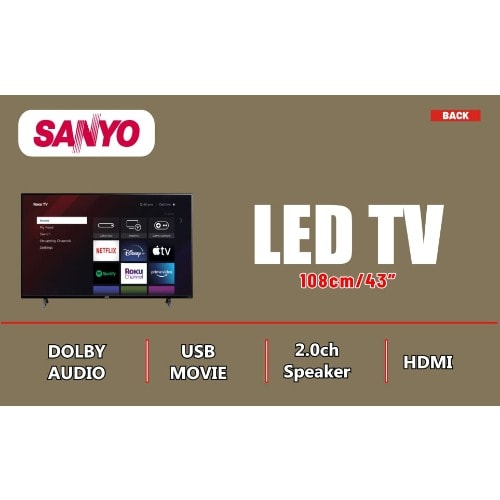 Sanyo 43" Full Hd Led Tv With One Year Warranty | Konga Online Shopping