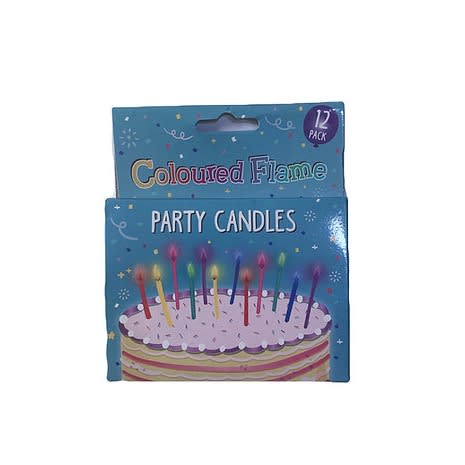 Coloured Flame Party Candles - Assorted Colours - 12-pack | Konga ...