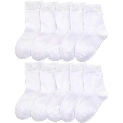 Kids Unisex Socks - Set Of 12 - White | Konga Online Shopping