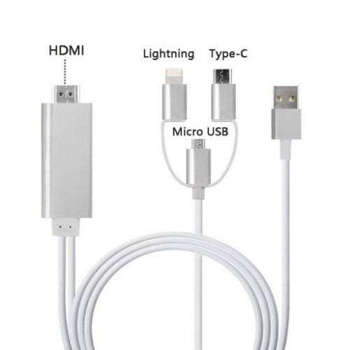 Full HD 3 In 1 HDMI To iPhone, Android, Typc-c Cable | Konga Online ...