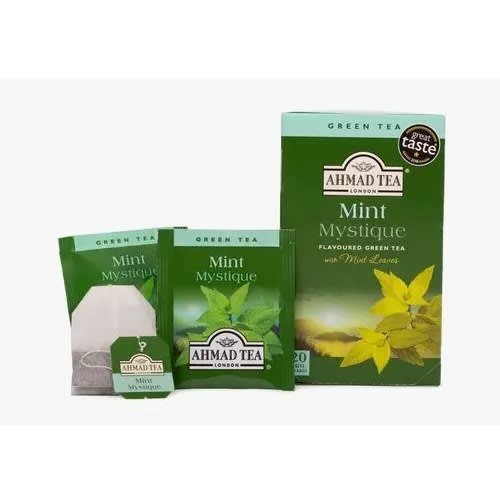 Ahmad - Mint Mystique Flavored Green Tea With Mint Leaves - 20 Teabags ...
