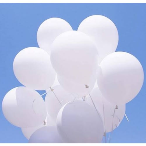 White Balloons - 100 Pieces | Konga Online Shopping
