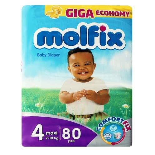 Molfix Comfortfix Diapers - Size 4 - 80 Counts | Konga Online Shopping