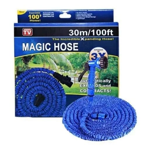 Magic Hose - Expandable Flexible Plastic Hose With Spray Gun -30m/100ft ...