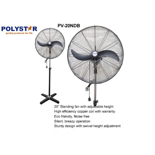 Polystar 20" Industrial Fan - Black - Pv-20ndb | Konga Online Shopping