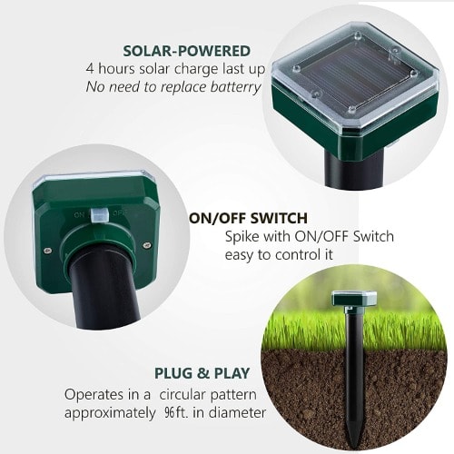 Led Solar Powered Ultrasonic Pest Repellant | Konga Online Shopping