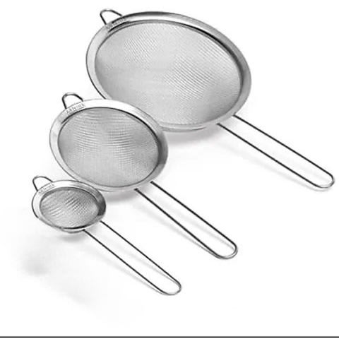 Stainless Steel Strainer/sieve - 3 Pieces | Konga Online Shopping