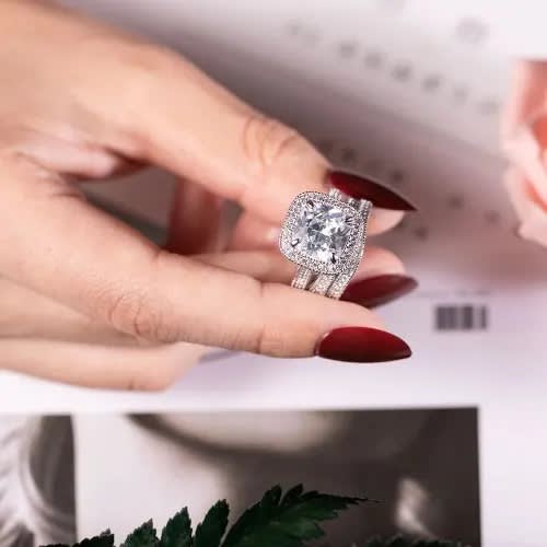 Women Simulated Diamond Engagement Rings - Set 3 | Konga Online Shopping