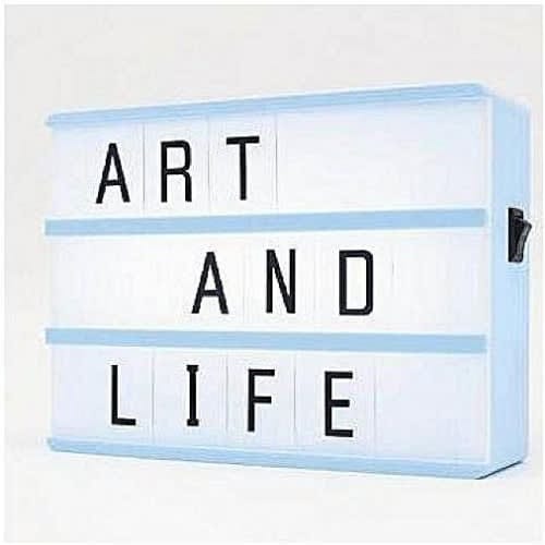 A6 Cinema Light Box With Letters - Vintage Cinematic Light Up Message ...